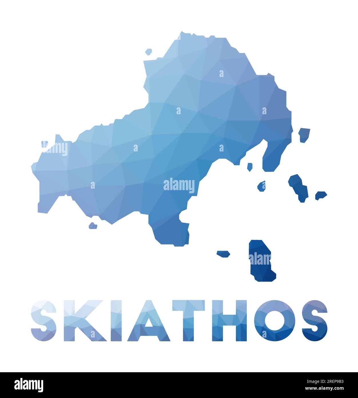 Skiathos map hi-res stock photography and images - Alamy