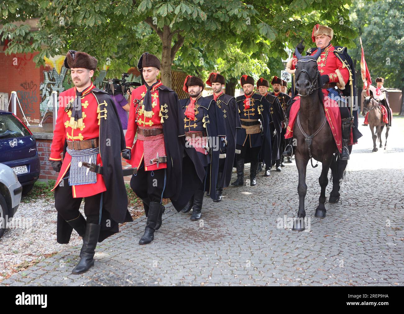 Zagreb, Croatia. 29th July, 2023. Ceremonial changing of the guard The ...