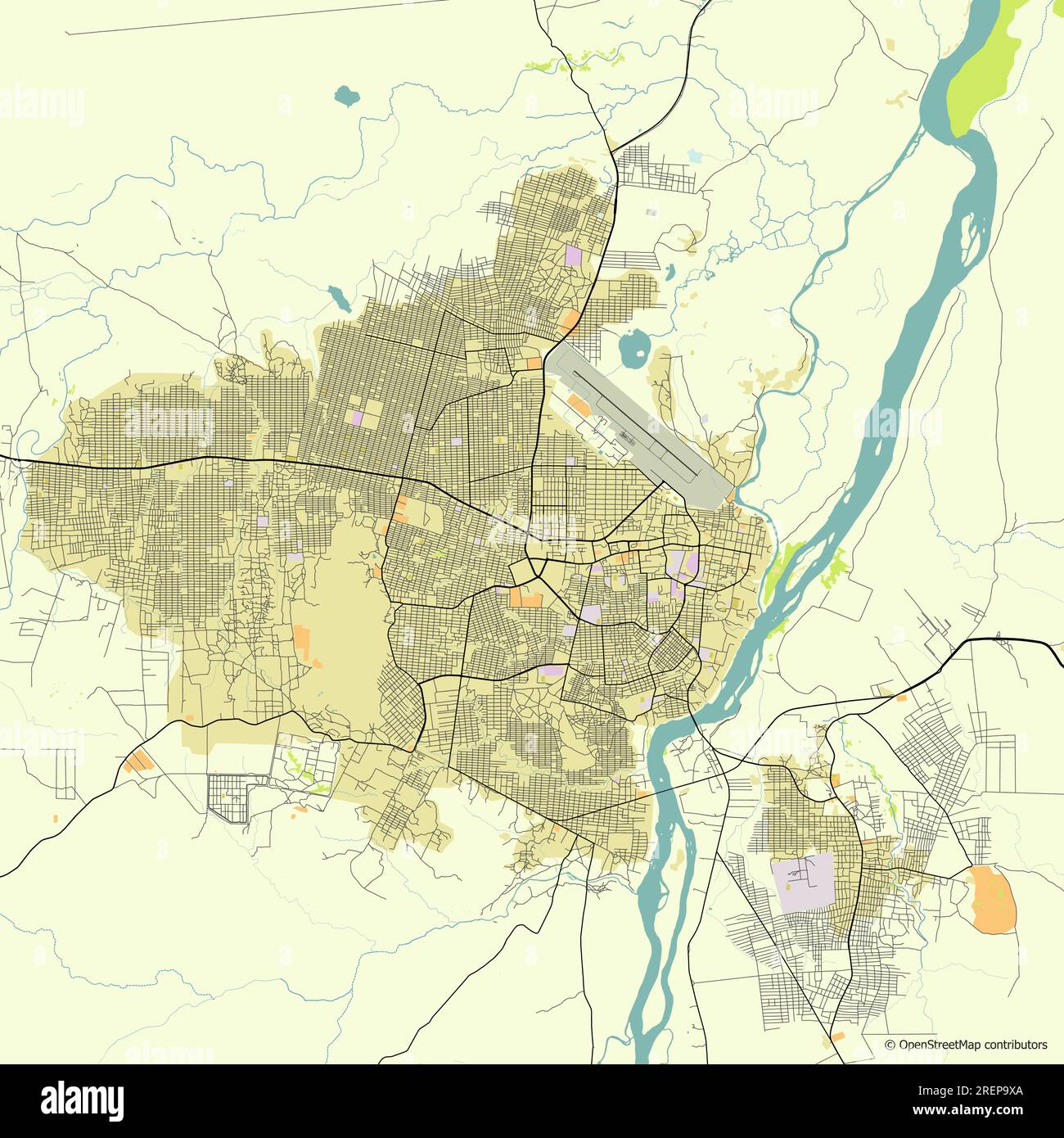 Vector city map of Juba, South Sudan Stock Vector Image & Art - Alamy