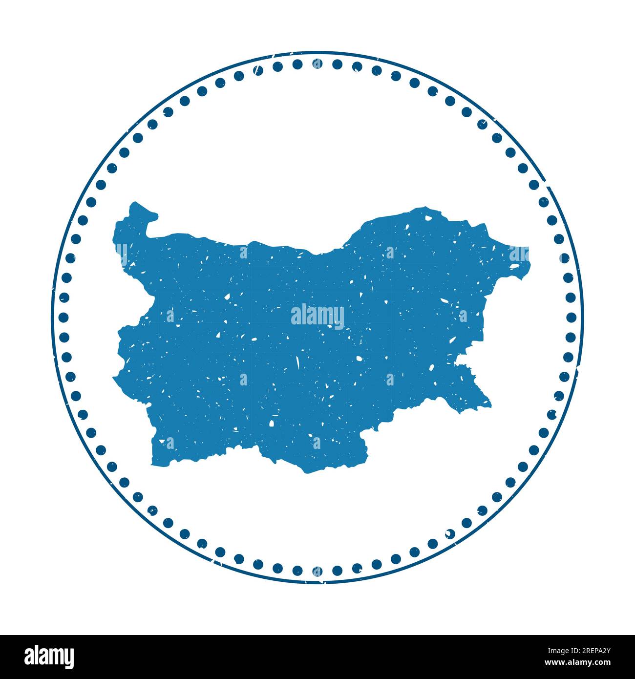 Bulgaria sticker. Travel rubber stamp with map of country, vector ...