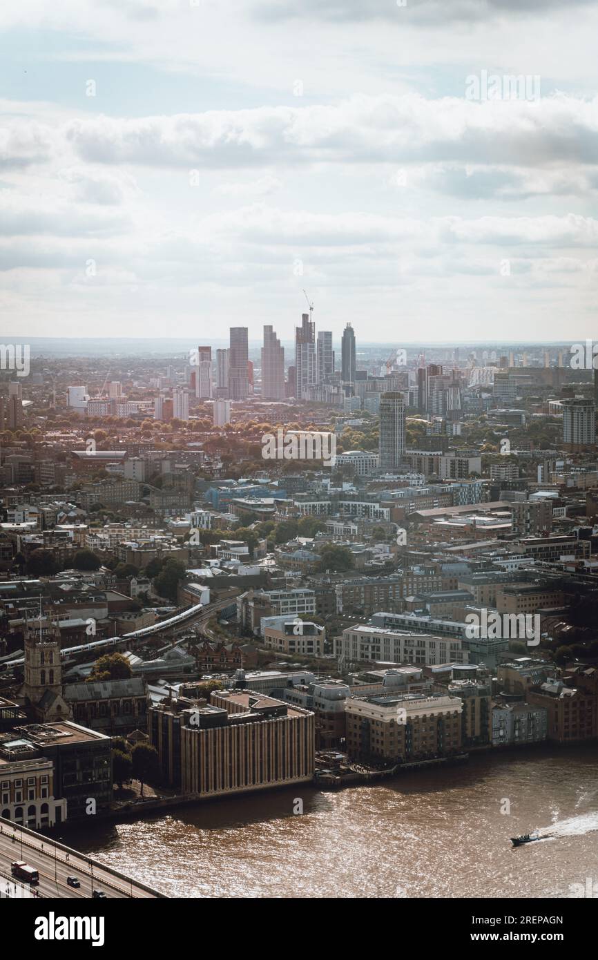 Aerial photography overlooking the city of the sky hi-res stock ...