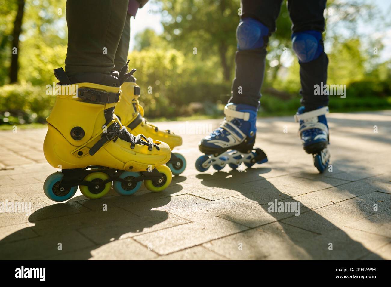 Rollerblades leg hi-res stock photography and images - Alamy