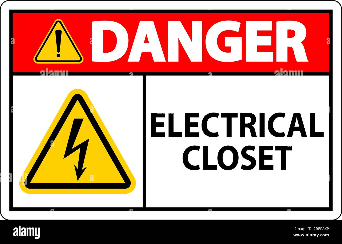 Electrical closet sign hi-res stock photography and images - Alamy