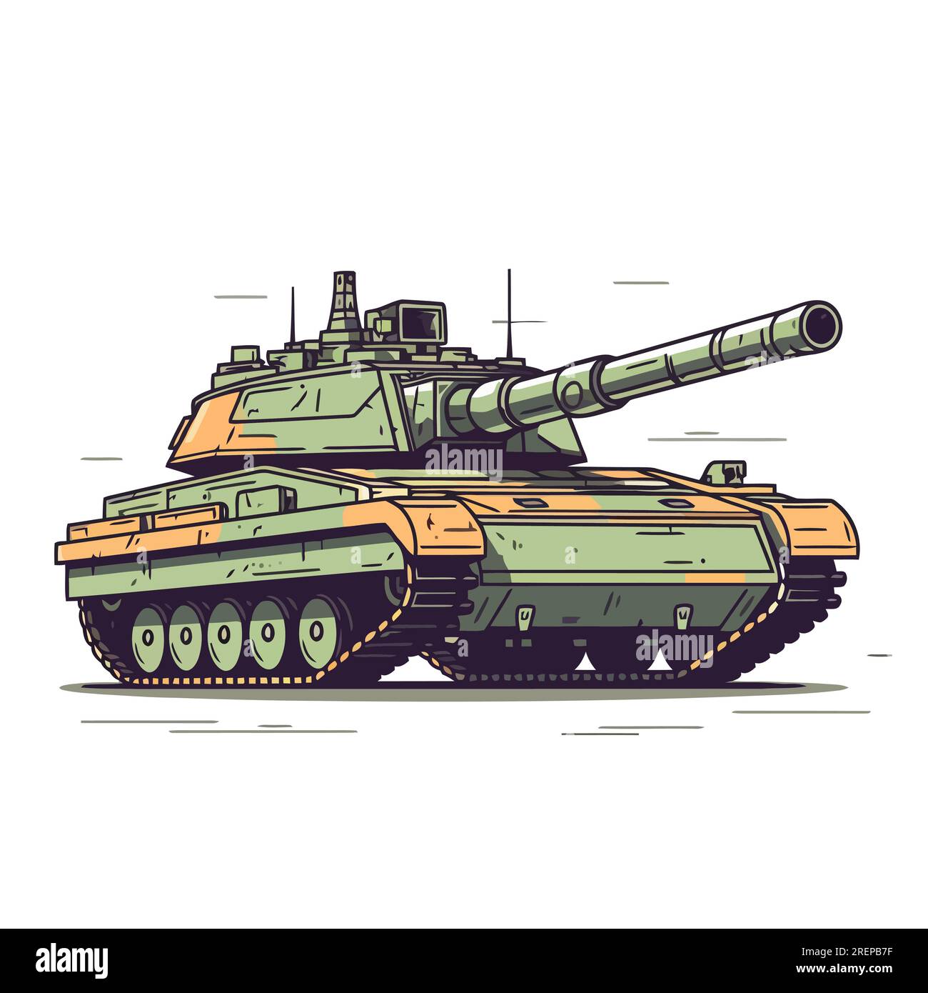 Tank logo design. Abstract drawing tank. Battle tank isolated. Vector ...