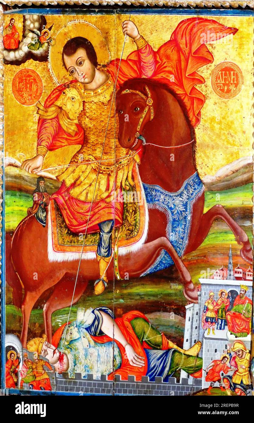 18th century Greek Orthodox icons Stock Photo - Alamy