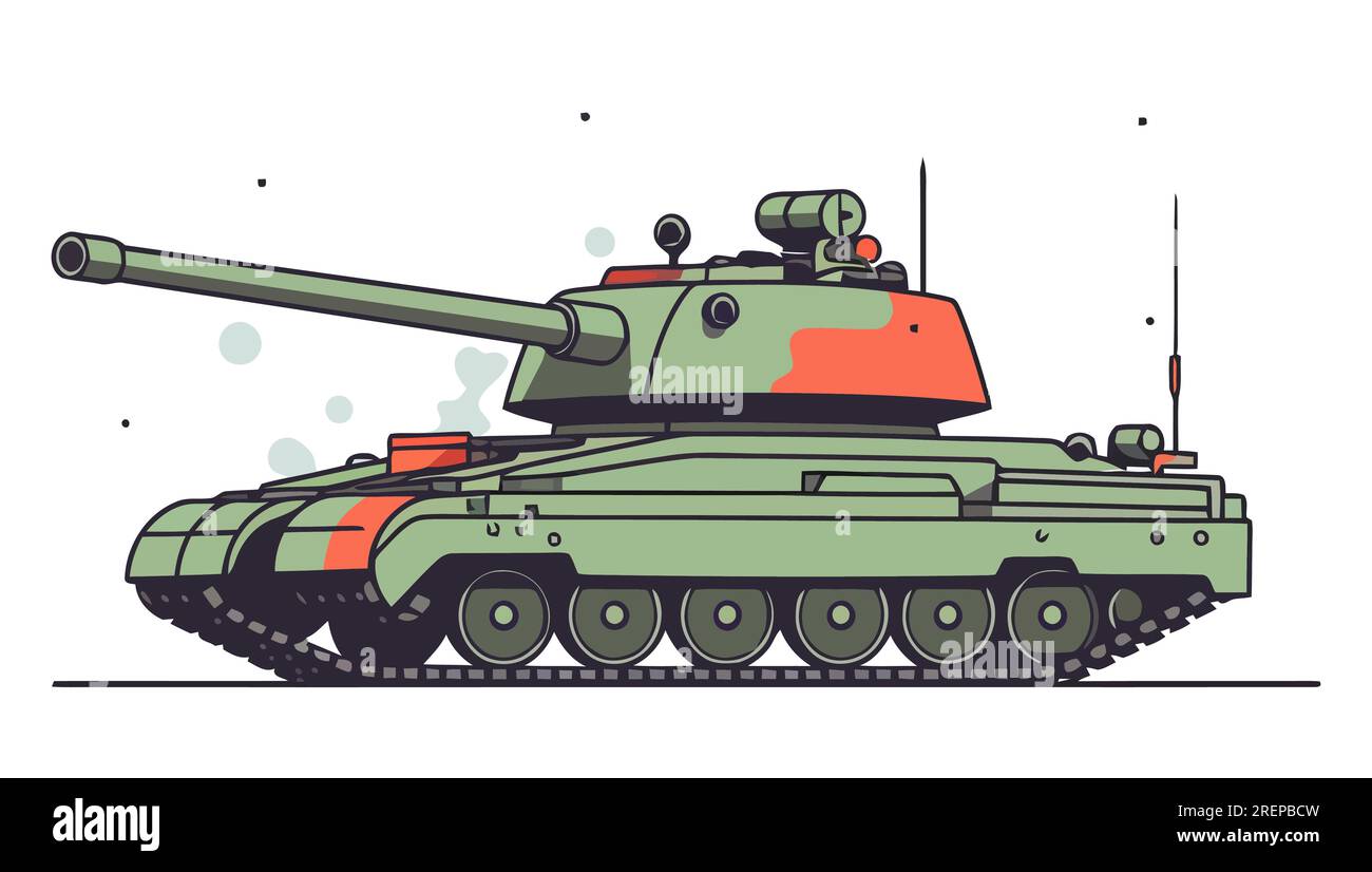 Tank logo design. Abstract drawing tank. Battle tank isolated. Vector ...