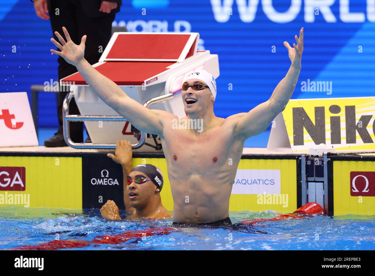Fukuoka, Japan. 29th July, 2023. Maxime GROUSSET (FRA) Swimming : World ...