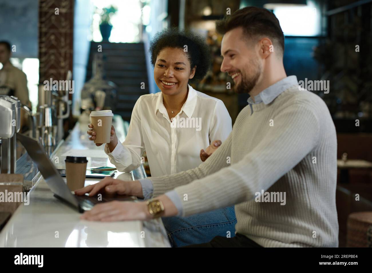 Coworkers in office people in coworking open space office hi-res stock photography and images ...