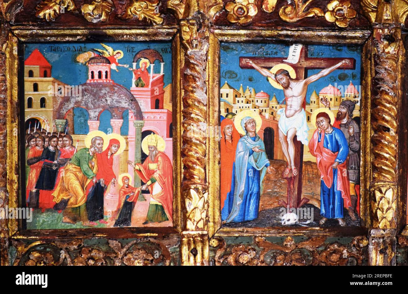 18th century Greek Orthodox icons Stock Photo - Alamy