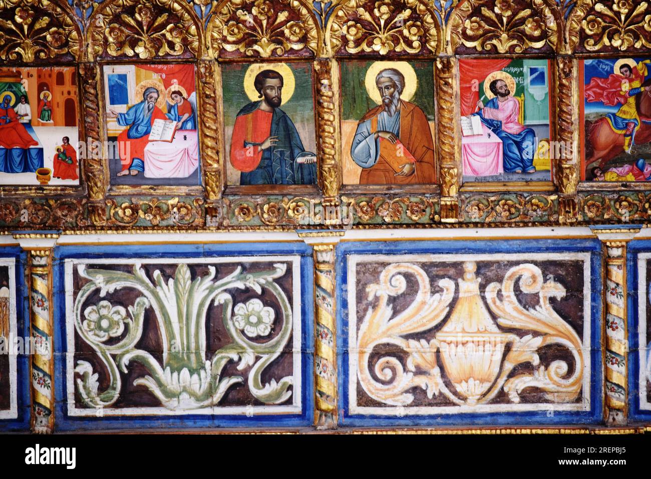 18th century Greek Orthodox icons Stock Photo - Alamy
