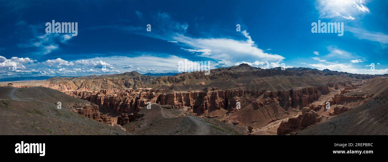Panorama charyn canyon national hi-res stock photography and images - Alamy