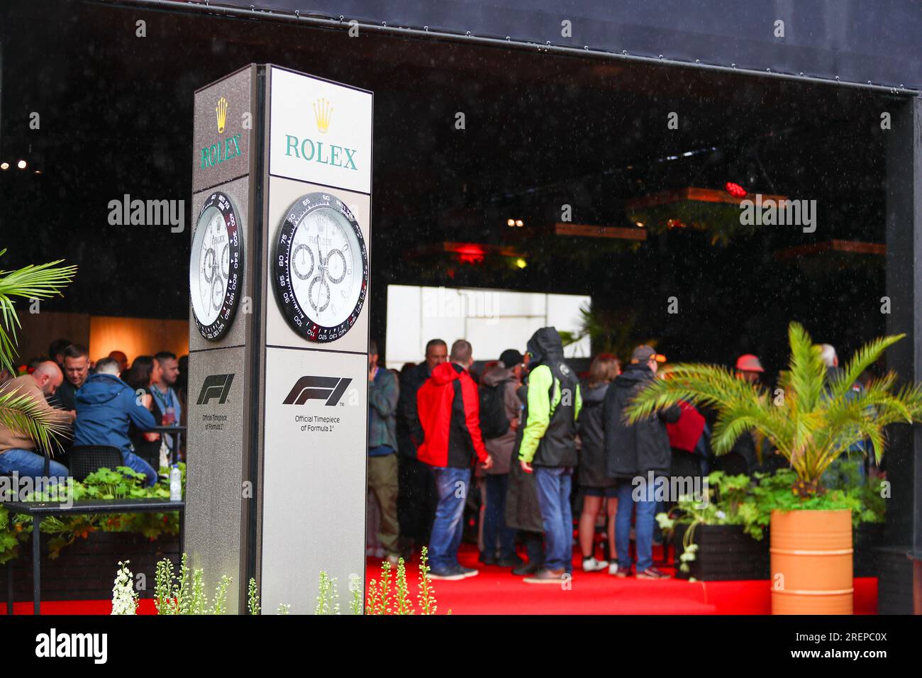 Rolex totem on Formula 1 Paddock Lounge during Sprint Shootout Session ...