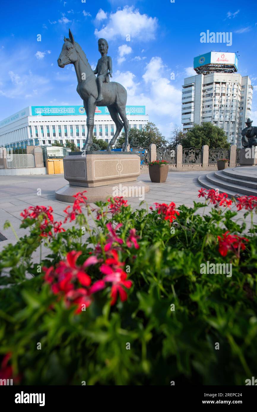 republic square in almaty, kazakhstan Stock Photo - Alamy