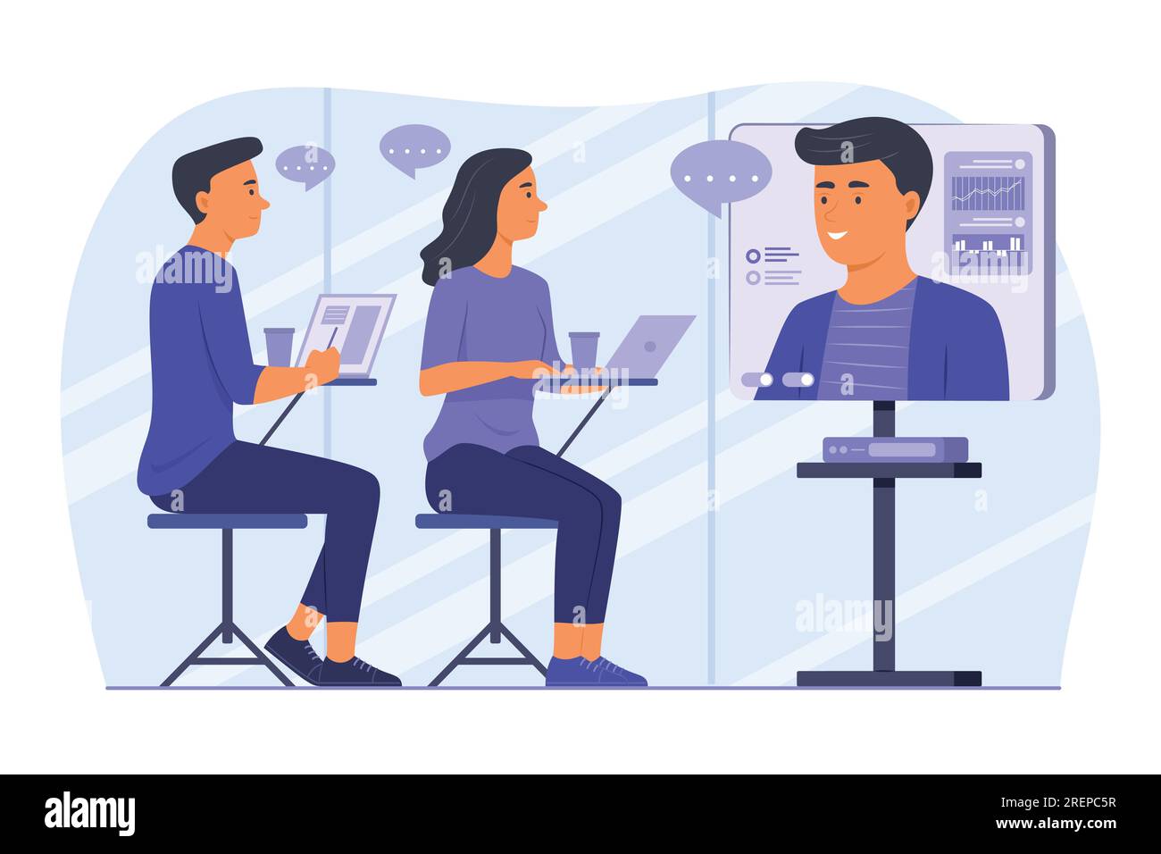 Freelance teamwork Stock Vector Images - Alamy