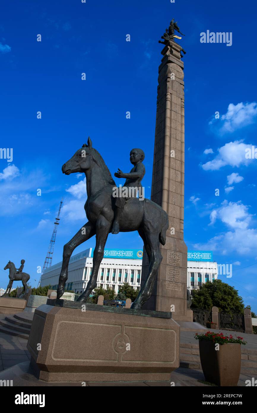 republic square in almaty, kazakhstan Stock Photo - Alamy