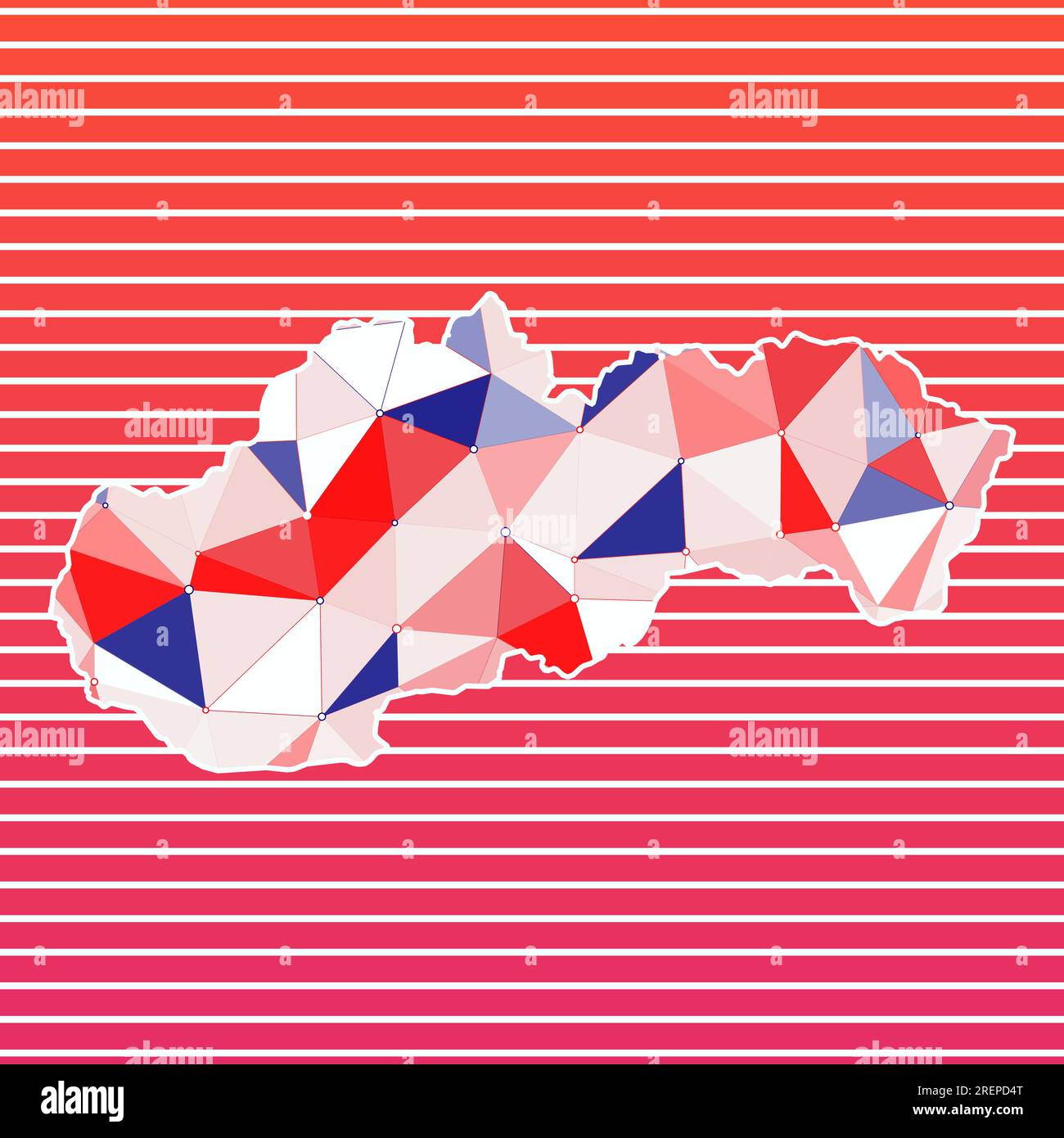 Slovakia vector illustration. Slovakia design on gradient stripes ...