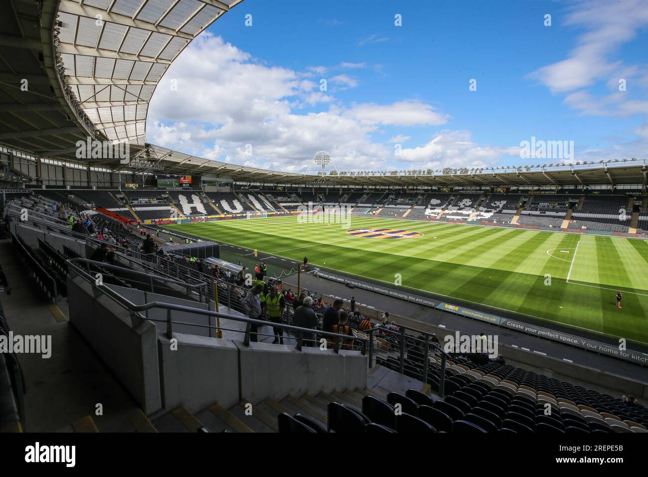 A general view inside The MKM Stadium ahead of the Pre-season friendly ...