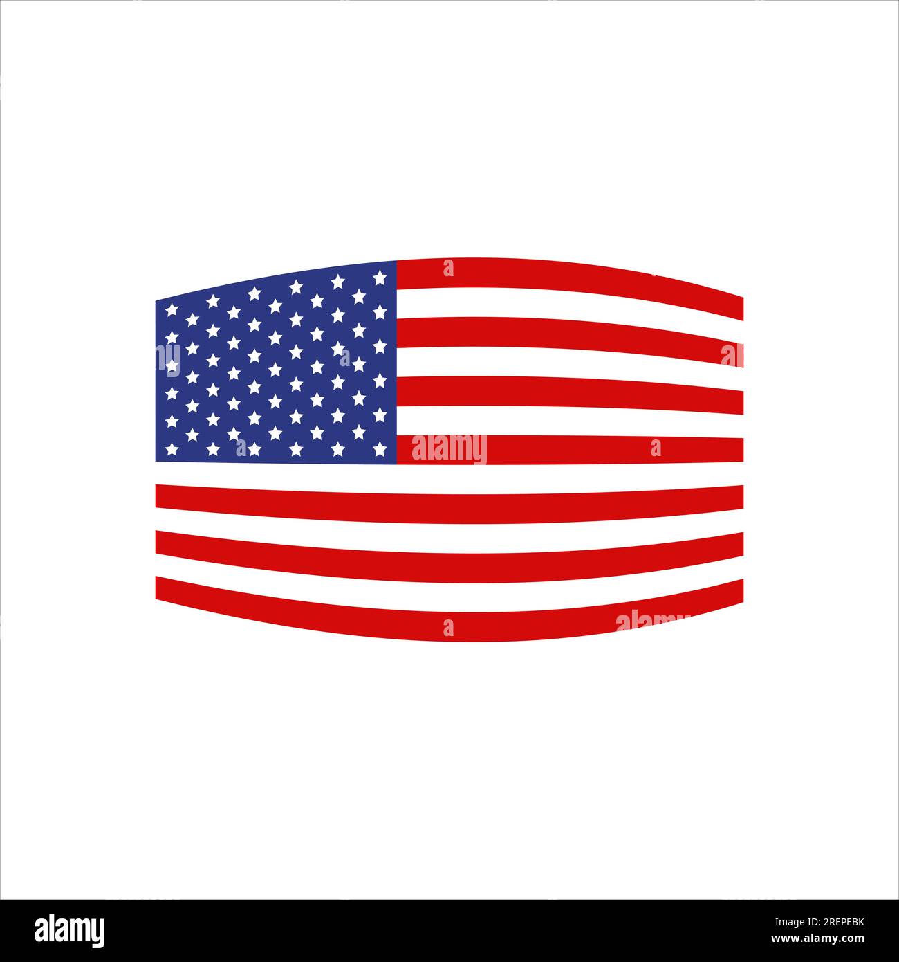 American flag, Patriotic symbol of the USA, Vector illustration of ...