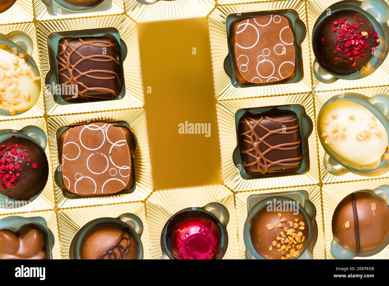 Box of chocolates Stock Photo - Alamy