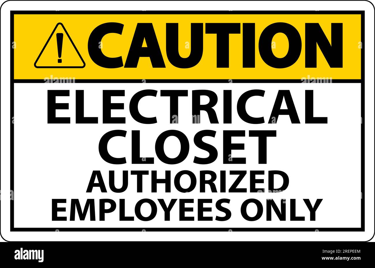 Employees only sign Stock Vector Images - Alamy