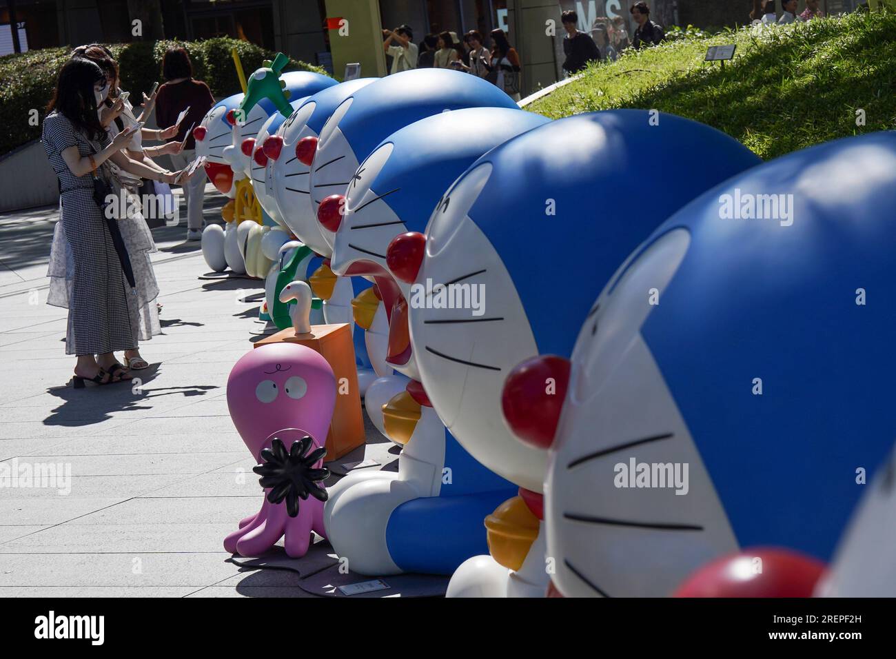 Tokyo, Japan. 29th July, 2023. People gather to look at Japanese comic ...