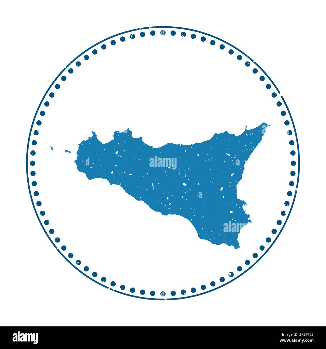 Sicilia sticker. Travel rubber stamp with map of island, vector ...