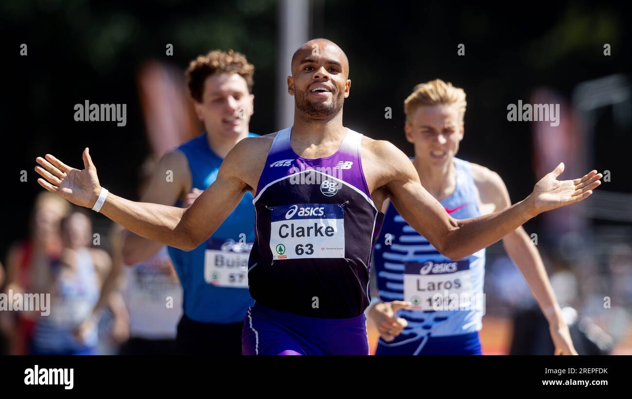 BREDA - Ryan Clarke during the 800 meters final on the second day of ...