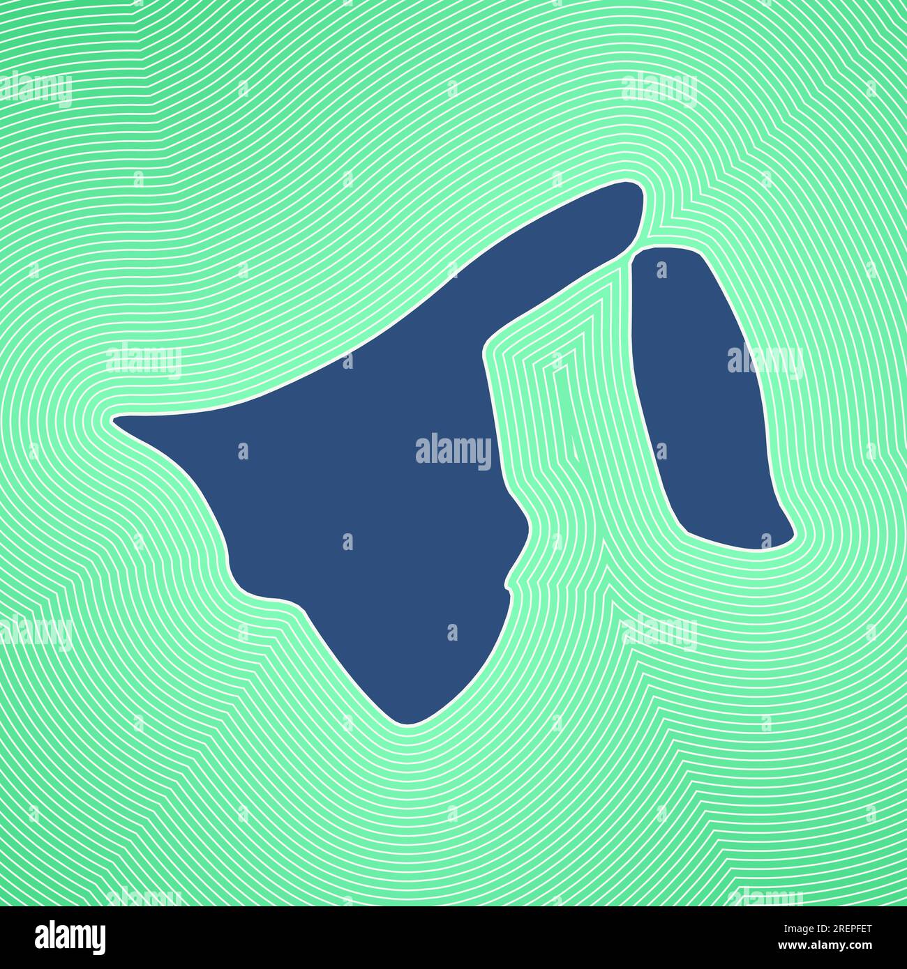 Brunei map icon. Country shape on radiant striped gradient background ...