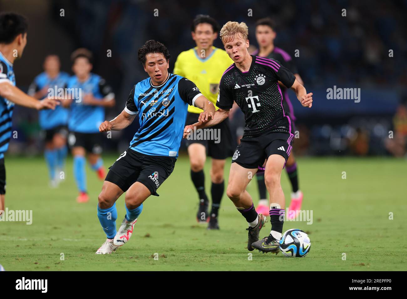 National Stadium, Tokyo, Japan. 29th July, 2023. (L to R) Shin Yamada ...
