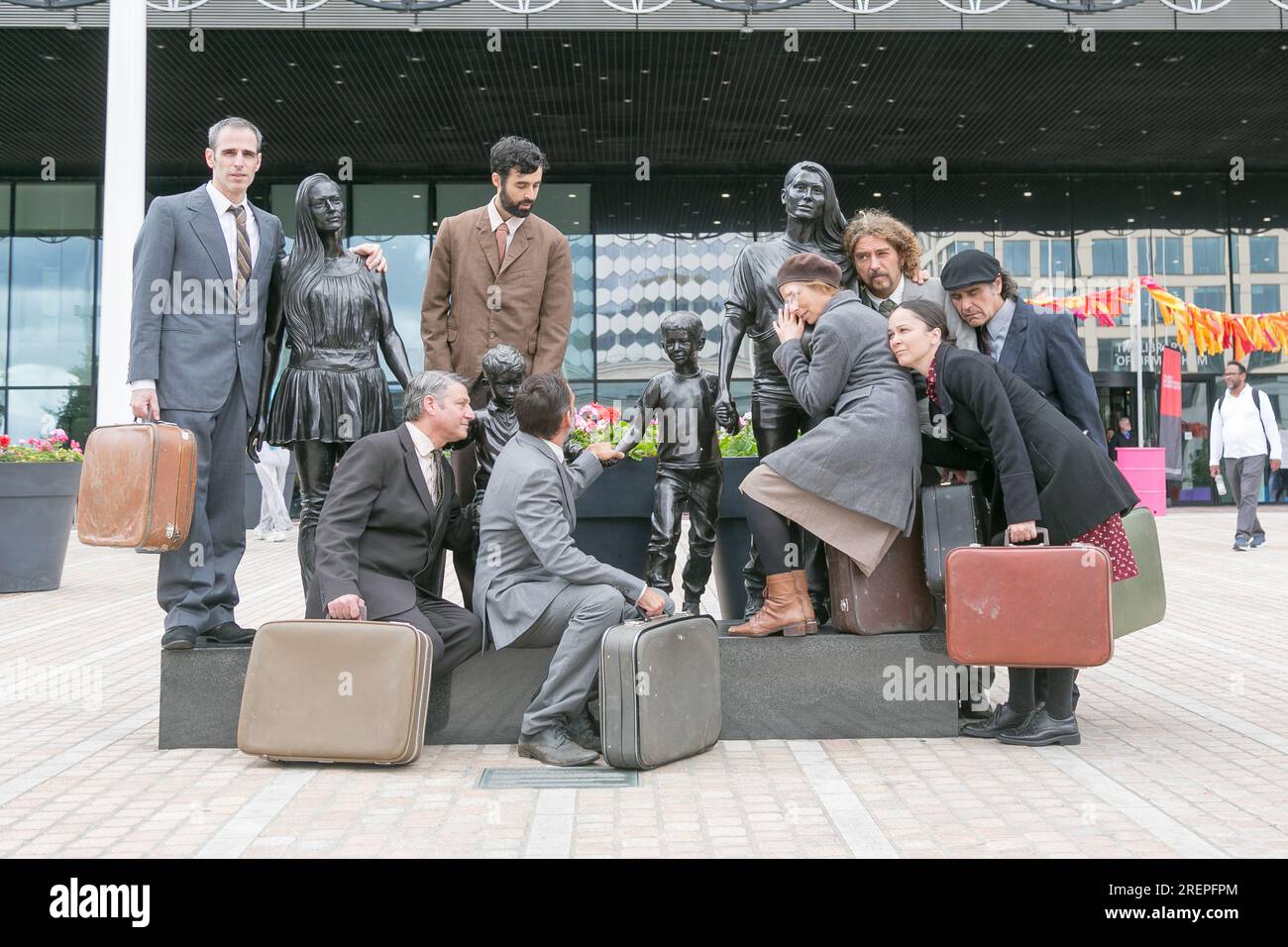 Birmingam, UK. 29th July, 2023. Street theatre group 'Kamchatka' of ...
