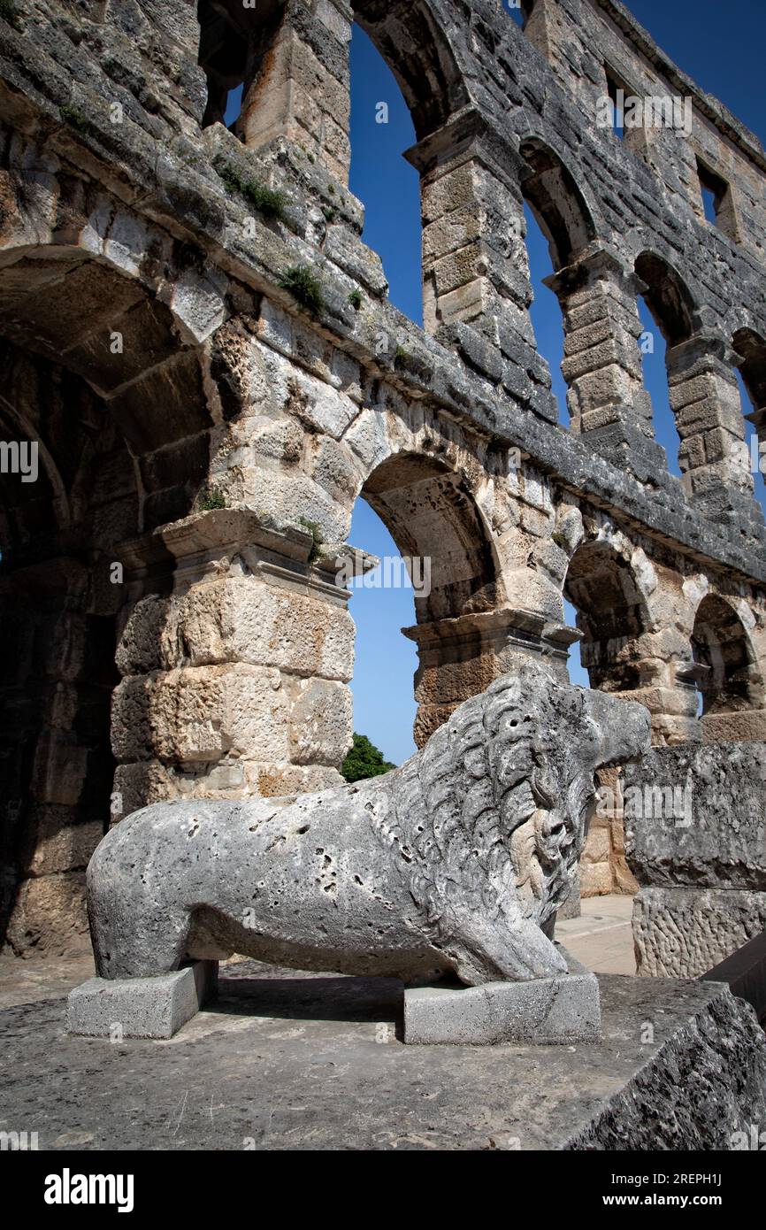 The arena in the port city of Pula, Croatia hosts one of the largest ...