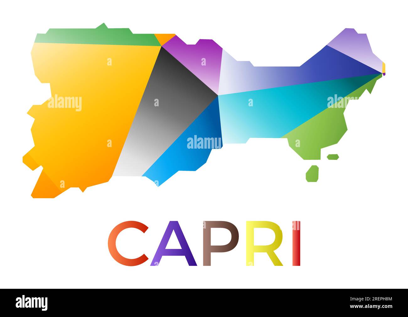 Map of capri italy hi-res stock photography and images - Alamy