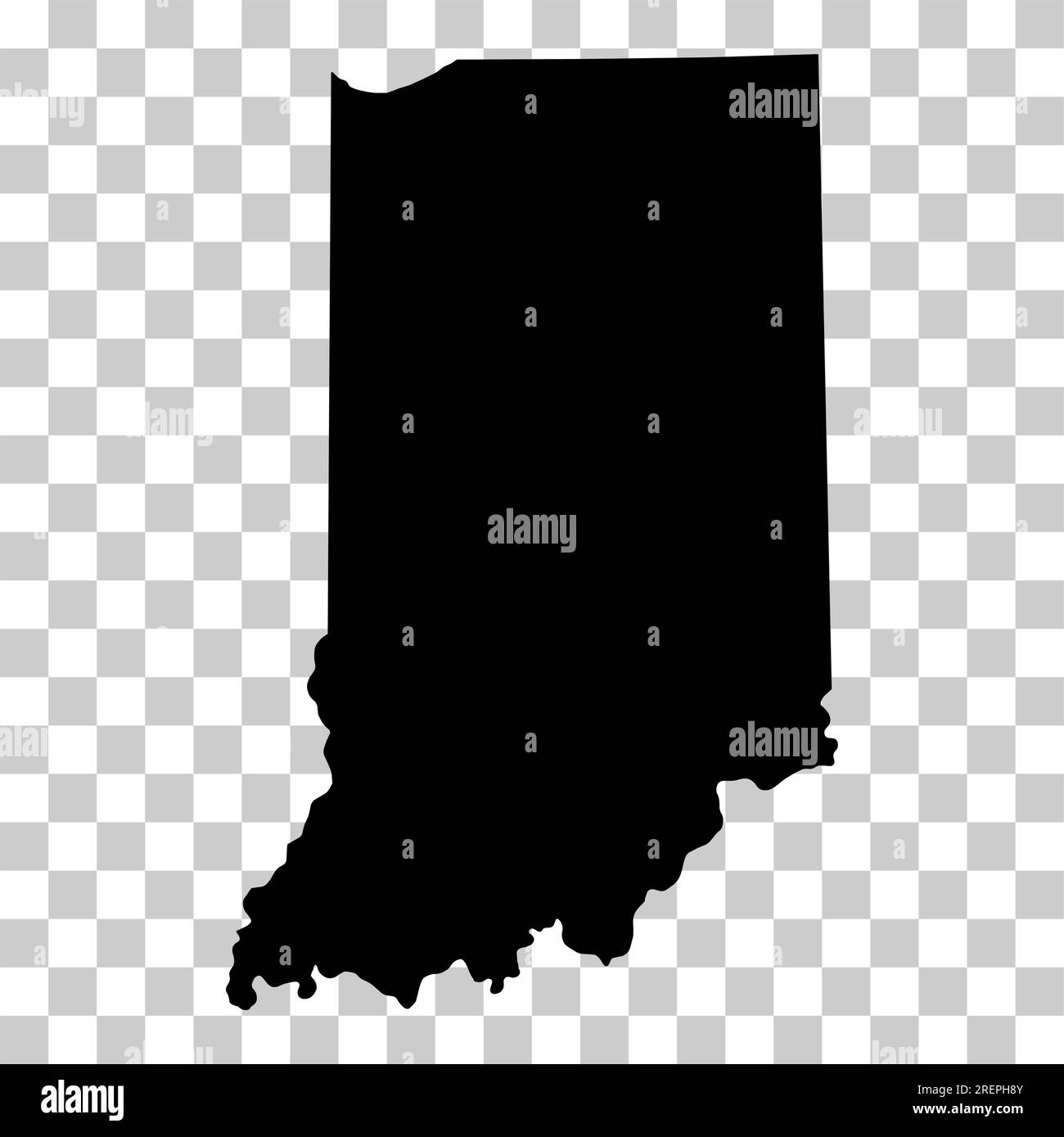 Indiana map shape, united states of america. Flat concept icon symbol ...