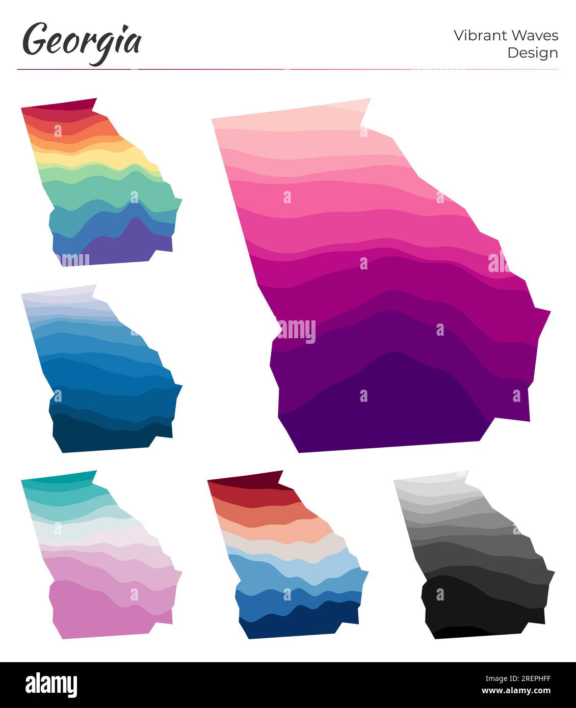 Northern georgia map Stock Vector Images - Alamy