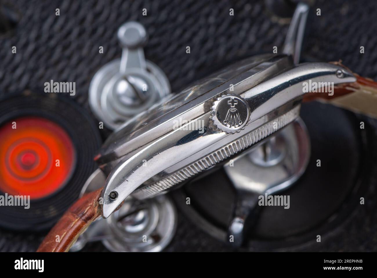 Vintage Rolex Explorer ref 6150 (pre-explorer) with heavy patina on the ...