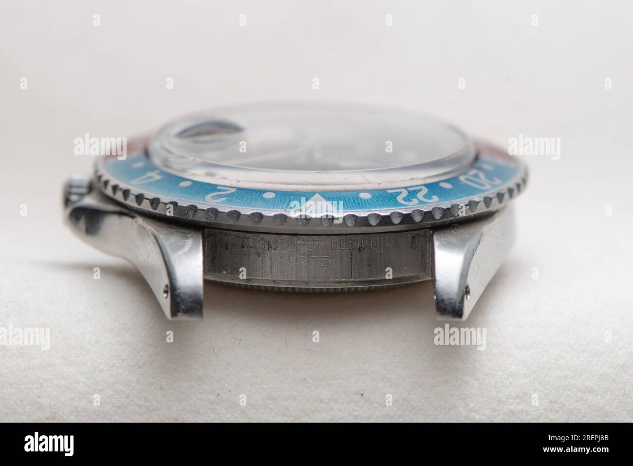 Vintage Rolex GMT-Master 1675 with a rare All-Red 24-hour hand Stock ...