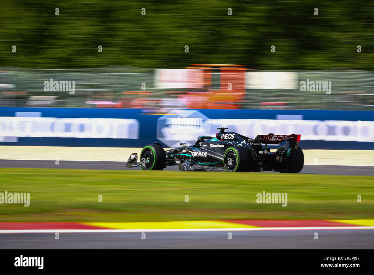 #63 George Russell, (GRB) AMG Mercedes Ineos during the Belgian GP, Spa ...