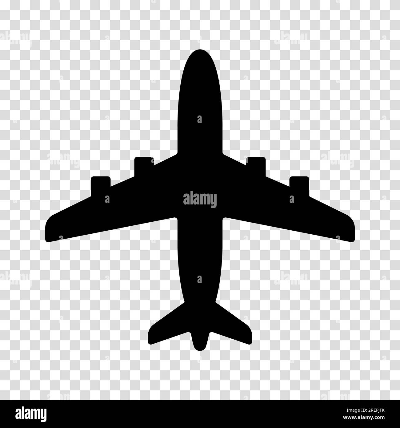 Airplane sign icon on a transparent background Stock Vector Image & Art ...