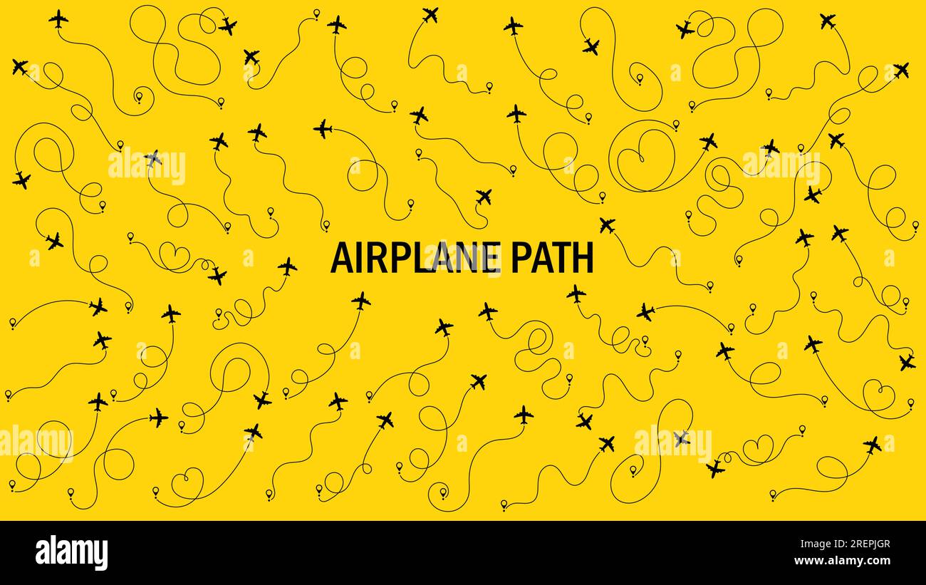 Aircraft tracking, plane path, travel, map pins, location pins ...