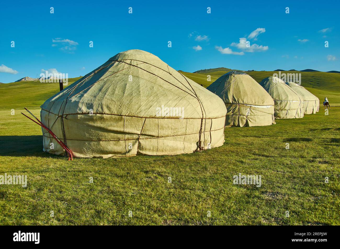 son kul mountain lake in kyrgyzstan is located at an altitude of over ...