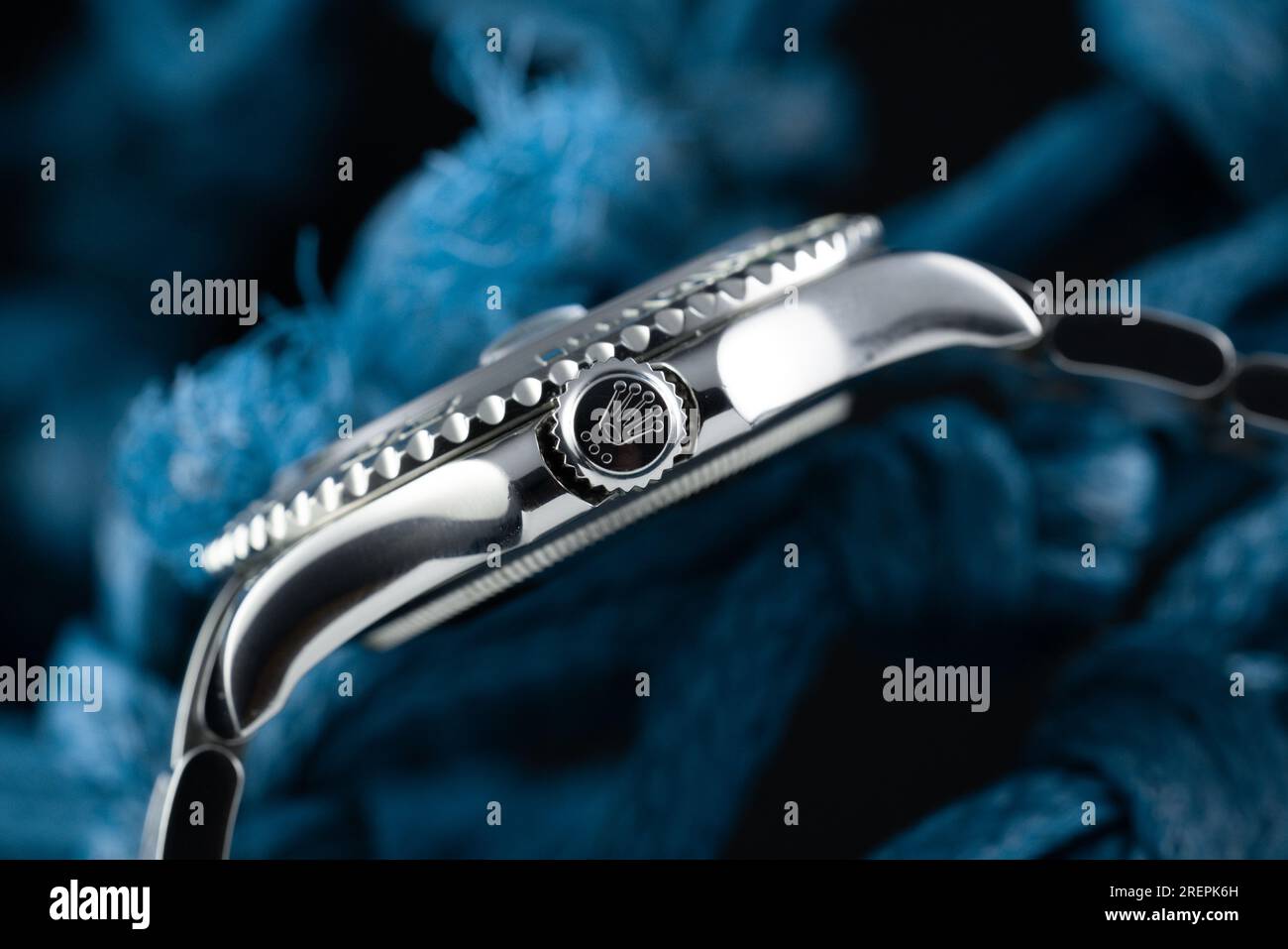 Rolex Yacht-Master 16622 captured during a photoshoot Stock Photo - Alamy