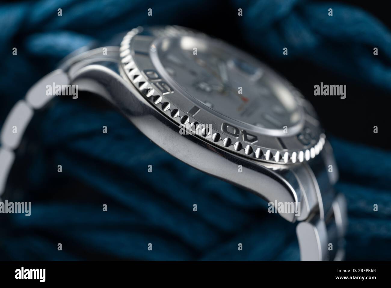 Rolex Yacht-Master 16622 captured during a photoshoot Stock Photo - Alamy