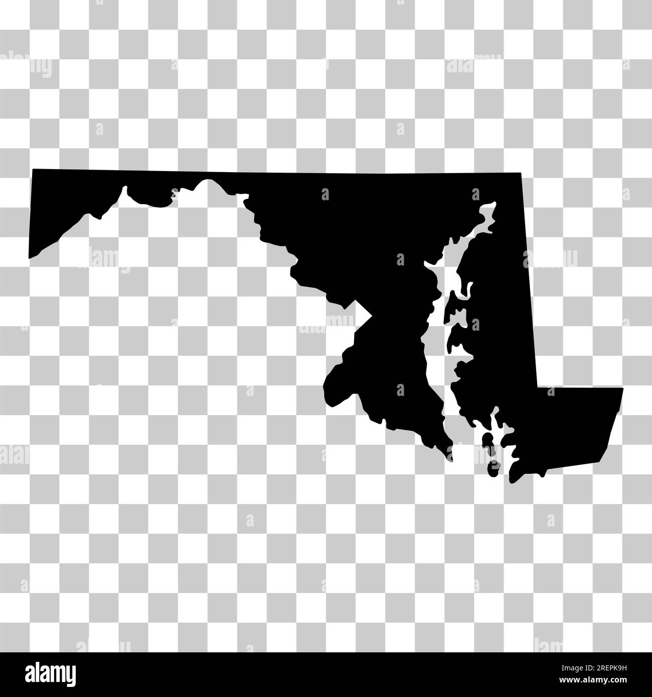 Maryland map shape, united states of america. Flat concept icon symbol ...
