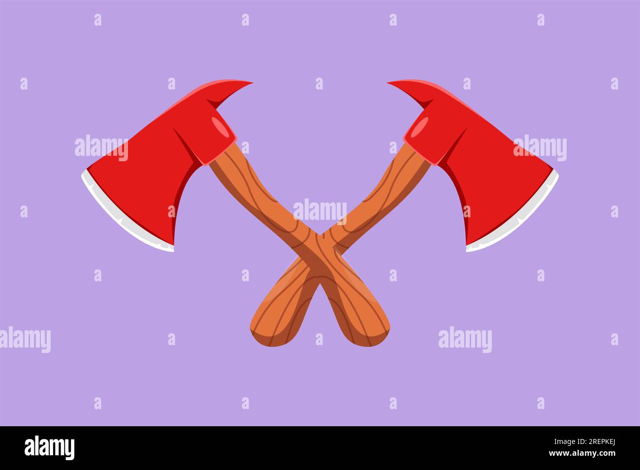 Crossed Fire Axes Clip Art