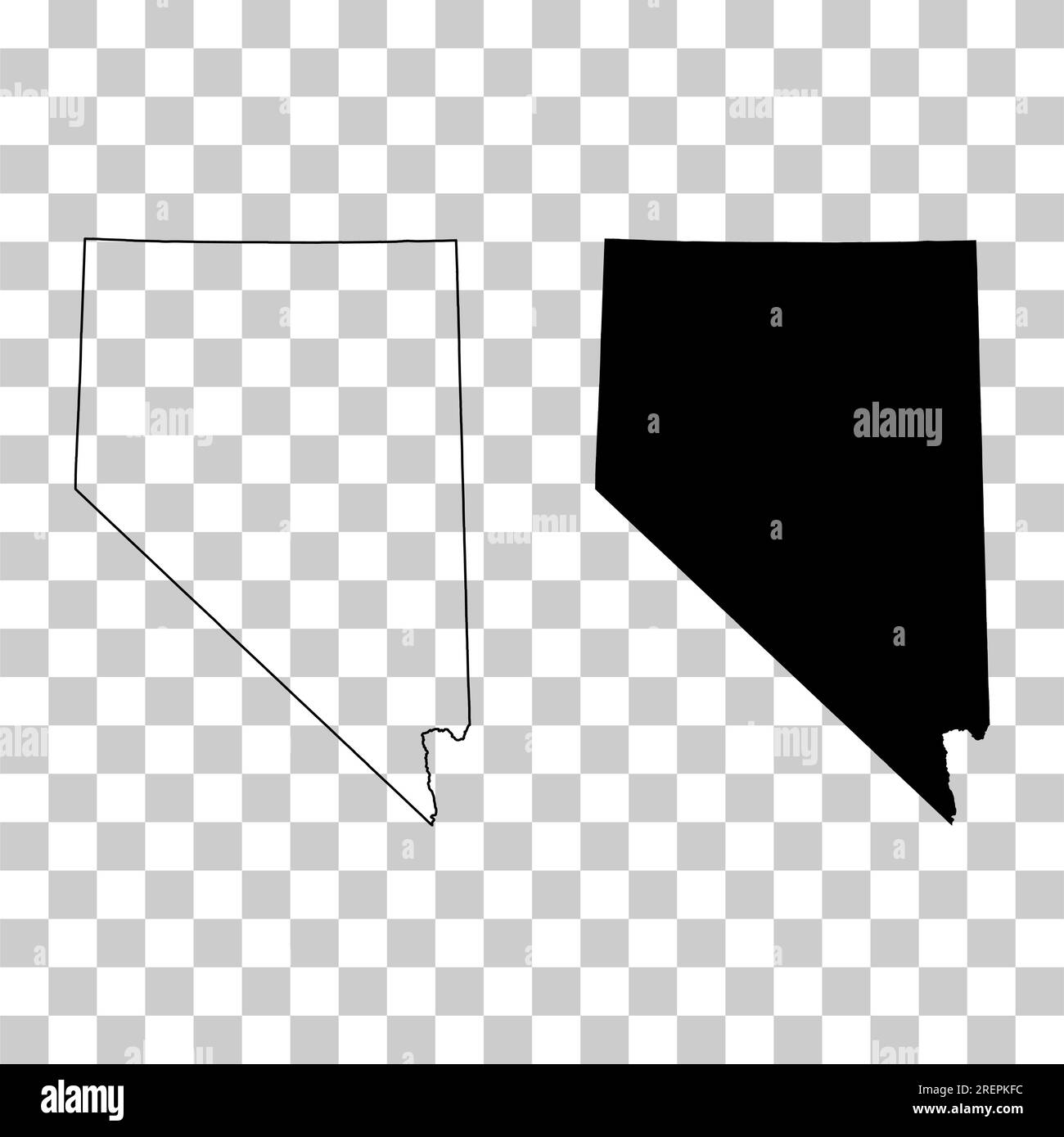 Nevada state outline set map Black and White Stock Photos & Images - Alamy