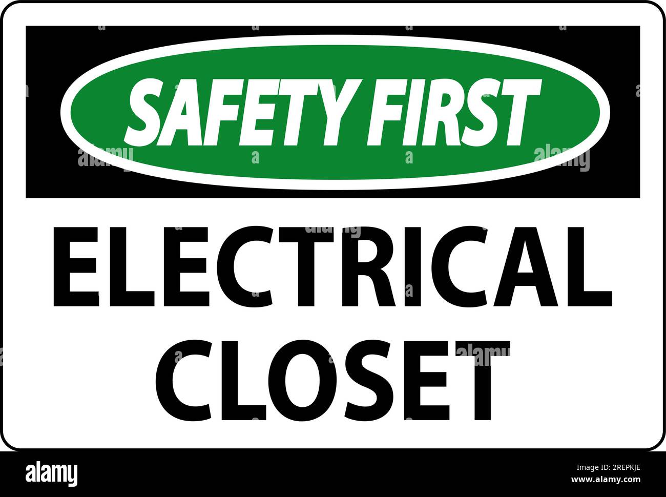 Safety first sign electrical shock hazard hi-res stock photography and ...