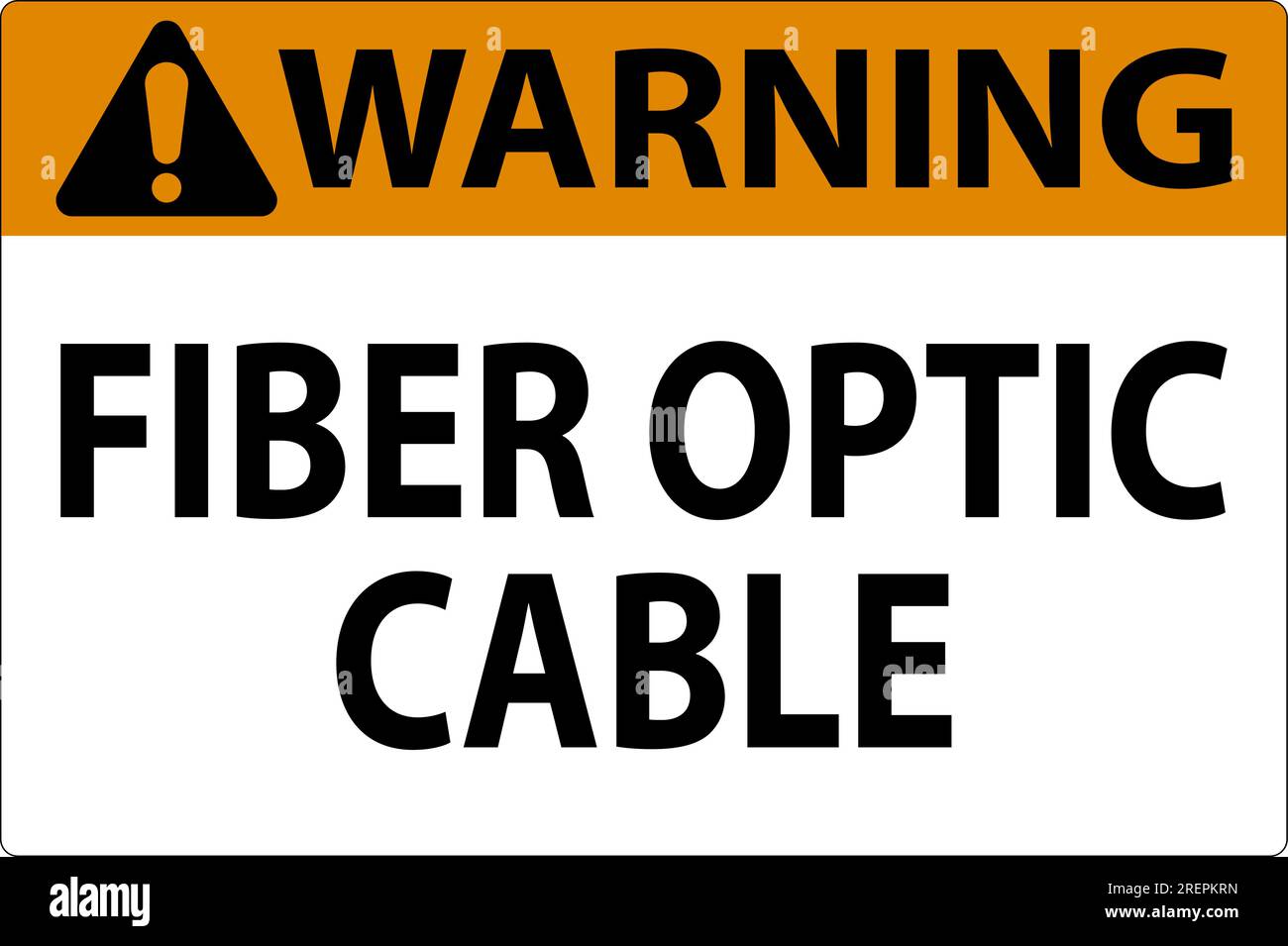Underground cable warning sign Stock Vector Images - Alamy