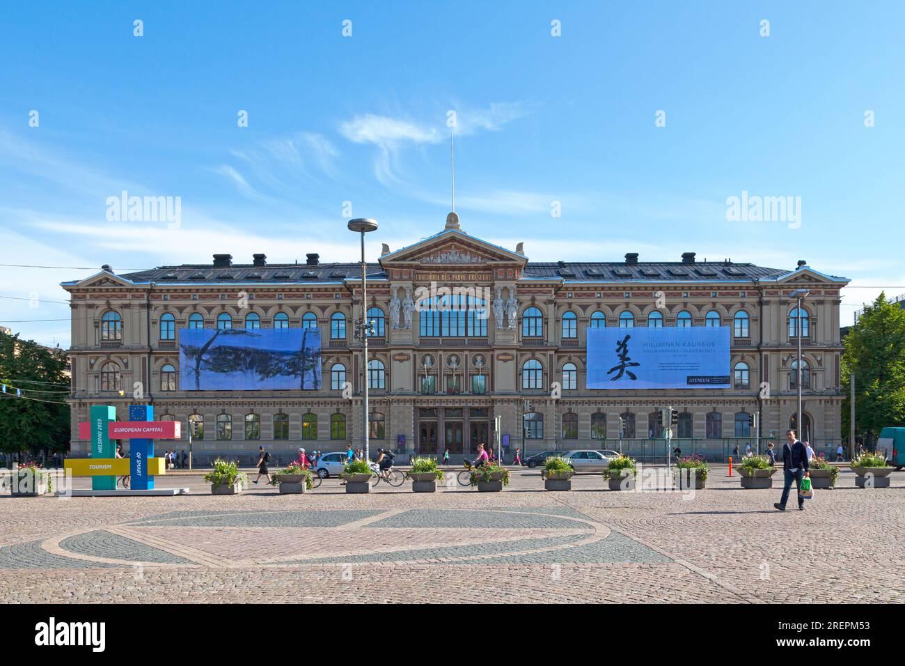 Helsinki, Finland - June 19 2019: The Ateneum is an art museum which is ...