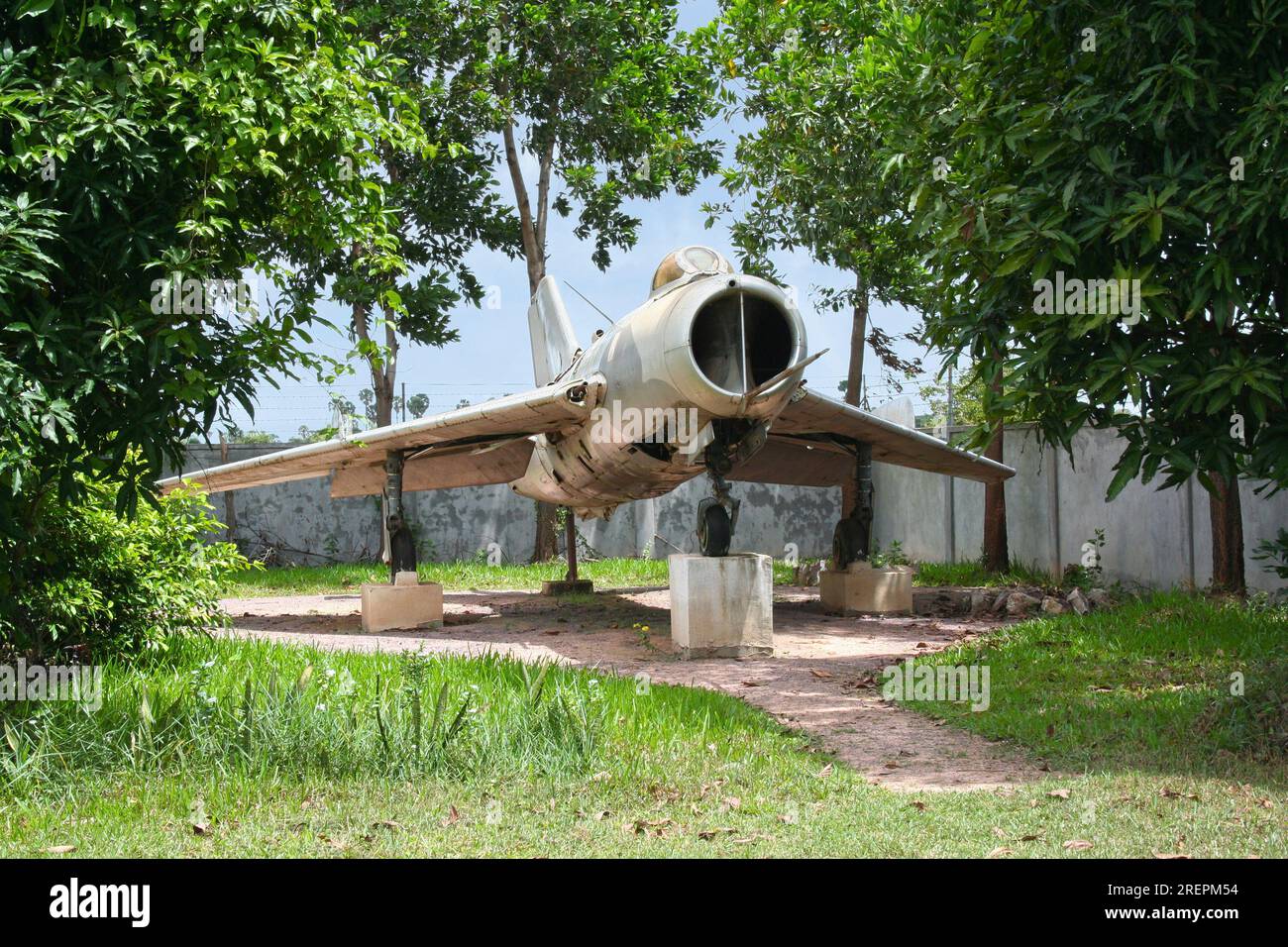 Siem Reap, Cambodia - July 15 2006: The Shenyang J-6 is the Chinese ...