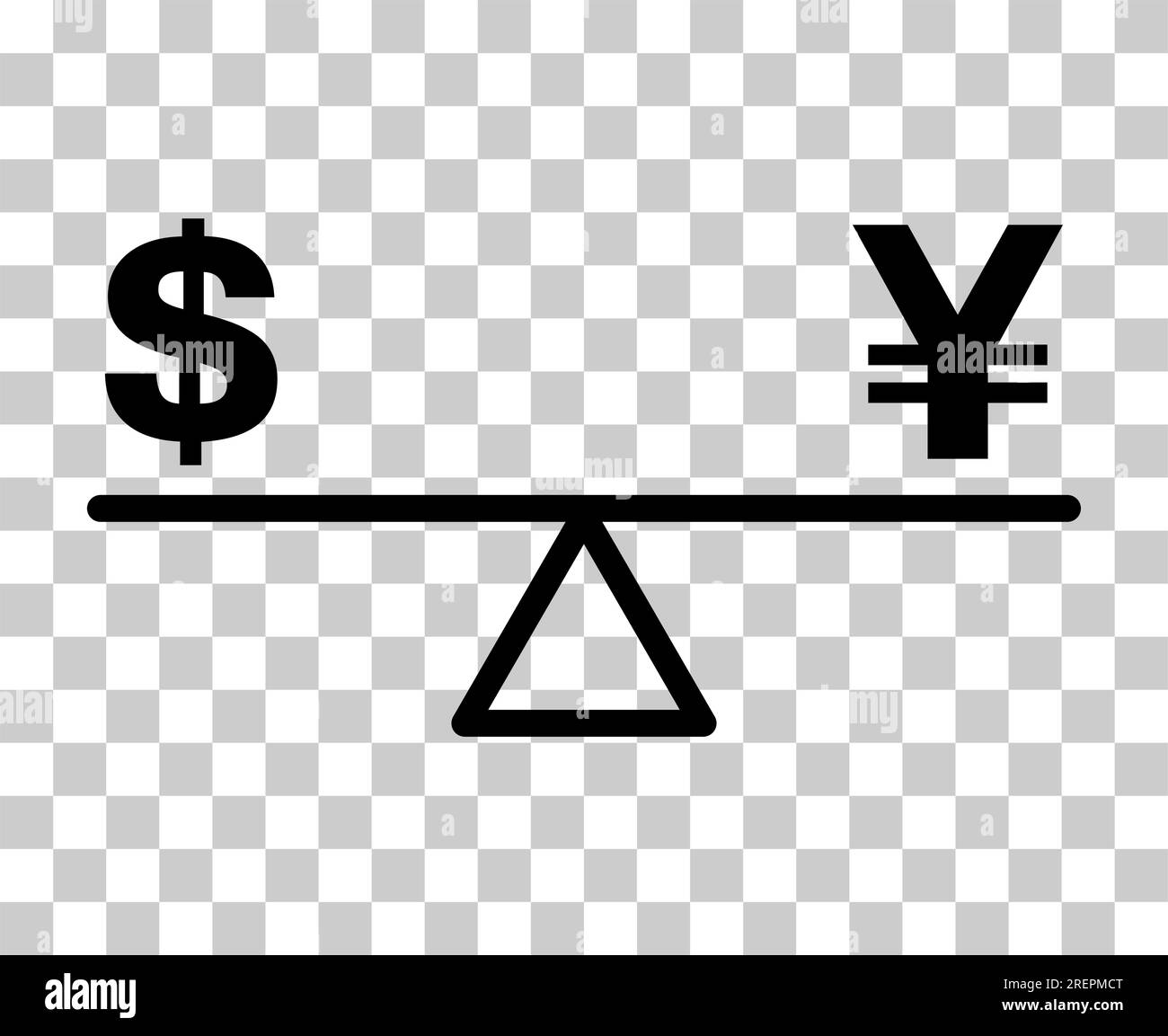 Balance dollar harmony justice vector icon isolated on background ...